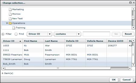 FleetOutlook Help - Assign a Driver to a Vehicle