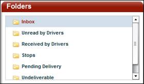 FleetOutlook Help - Folders Frame