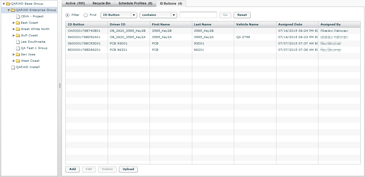 FleetOutlook Help - Drivers