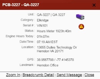 FleetOutlook Help - Tool Tips