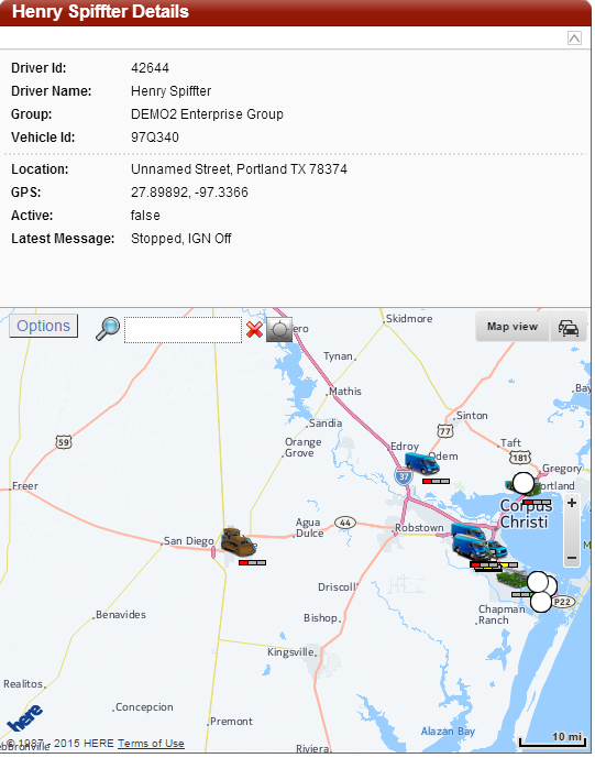 FleetOutlook Help - Details Frame